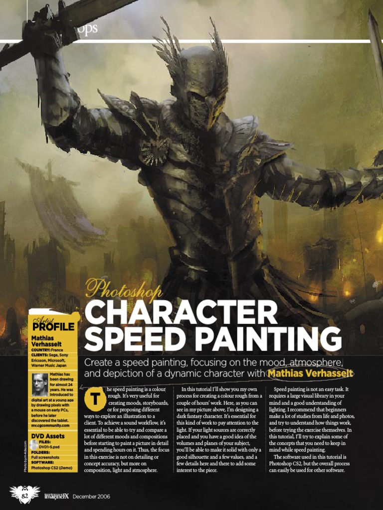 Speed Painting Tutorial: Dark Fantasy Character | PDF | Paintings ...