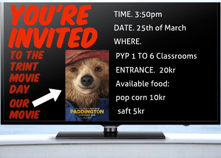 Trint Movie Day Invitation | PDF
