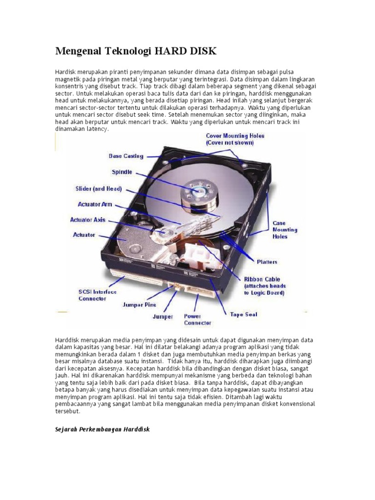 Mengenal Teknologi HARDDISK | PDF