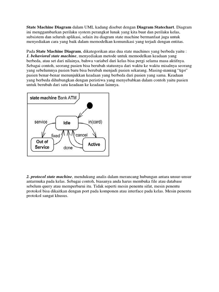 Sedikit Tentang State Machine Diagram | PDF | Metode & Bahan Ajar ...