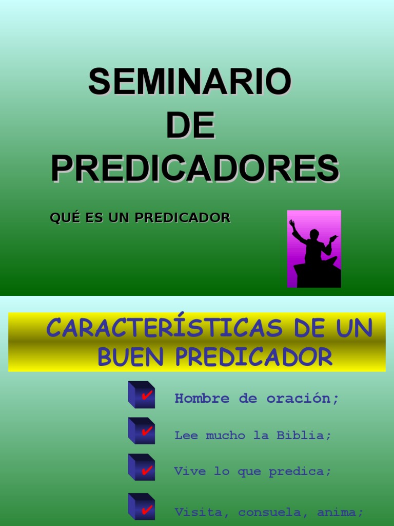 02 - Qué Es Un Predicador | PDF | Sermón | Homilética