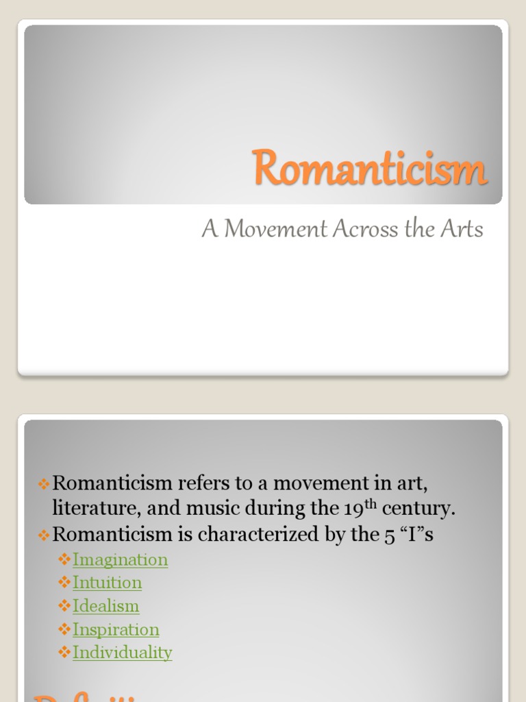Romanticism: A Movement Across The Arts | PDF | Romanticism | Poetry
