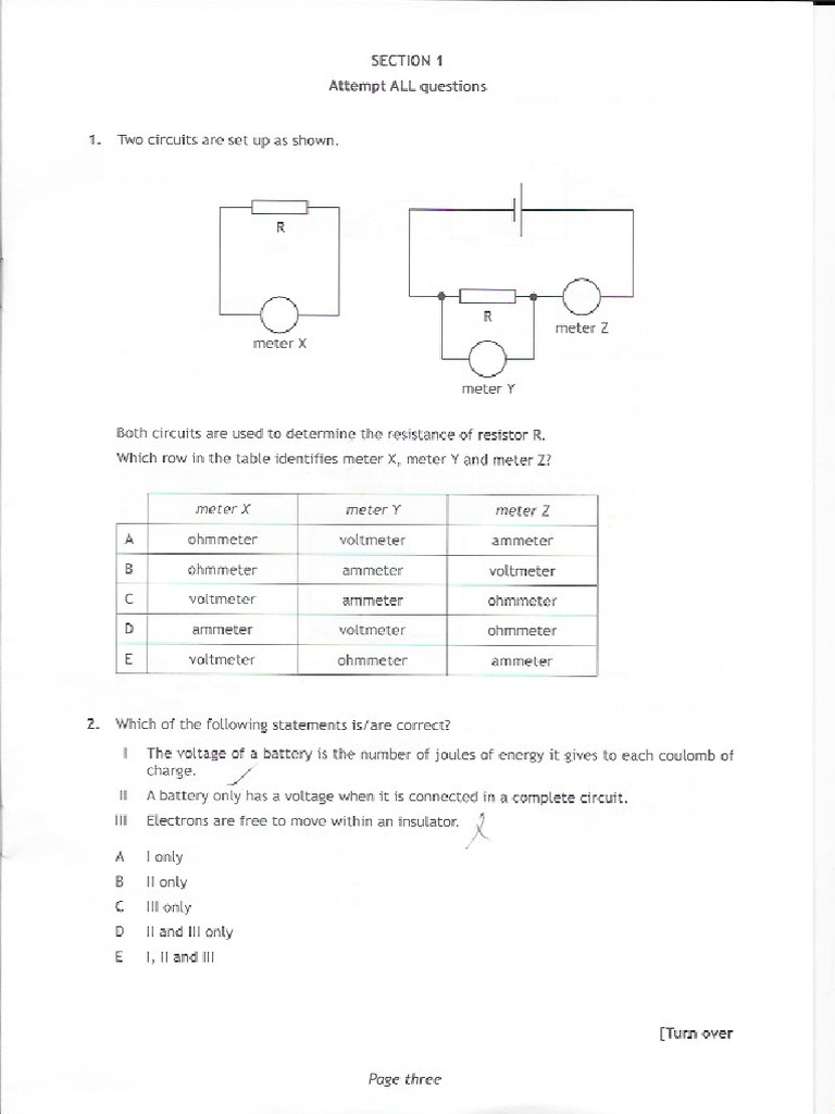 Physics 2015 Multiple Choice (1)