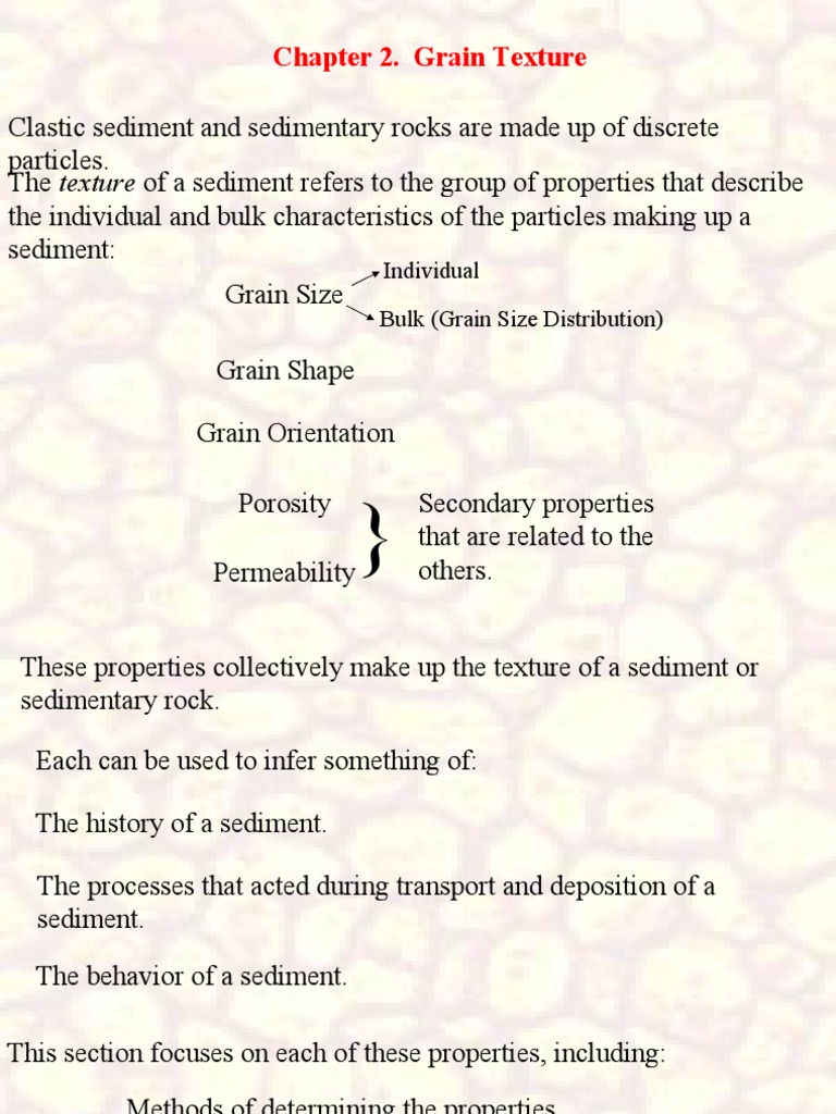 Sediment Grain Texture Analysis | PDF | Porosity | Sedimentary Rock