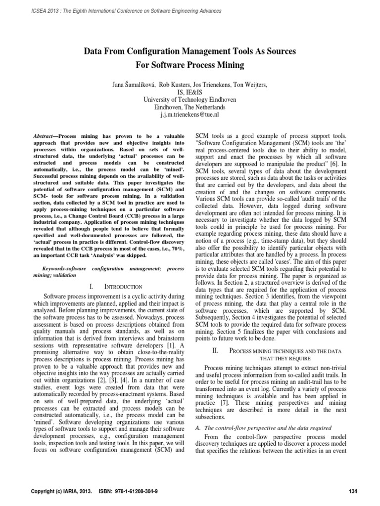 Icsea 2013 5 30 10163 PDF | PDF | Version Control | Business Process