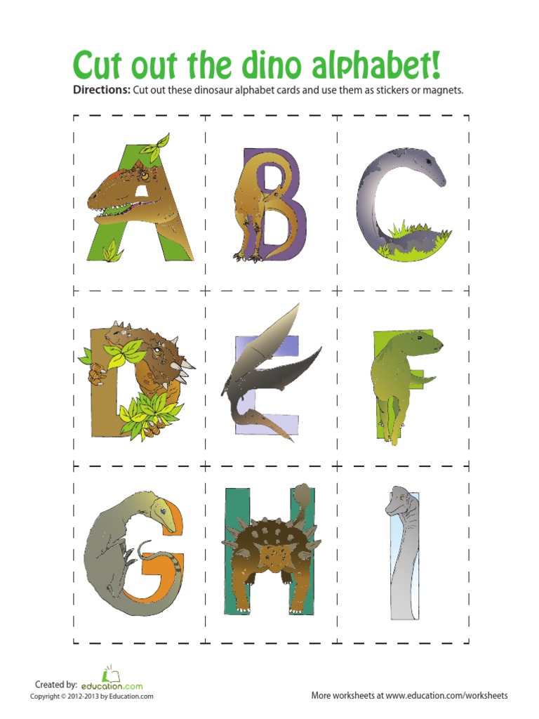 PreK Dino Alphabet | PDF | Home & Garden