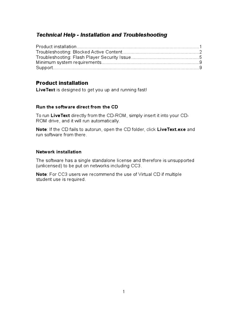 Technical Help - Installation and Troubleshooting | PDF | Installation ...