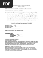 TGMD-2 Scoring | PDF