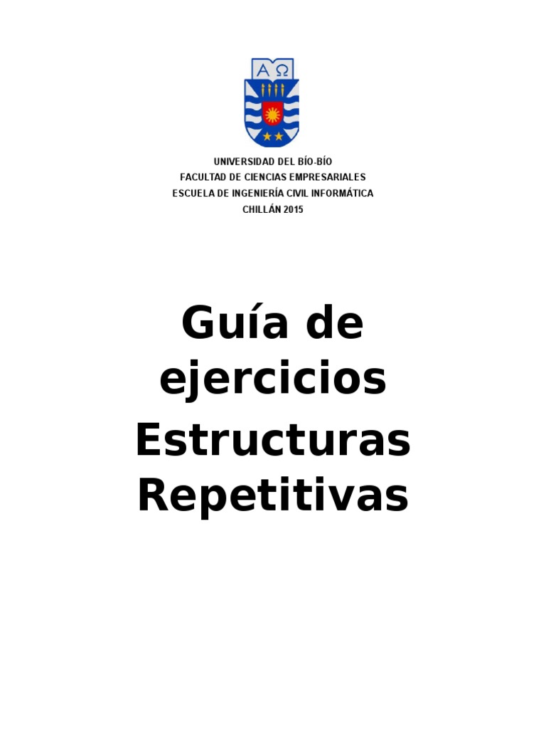 Guía de Ejercicios de Estructuras Repetitivas | PDF | Business | Science