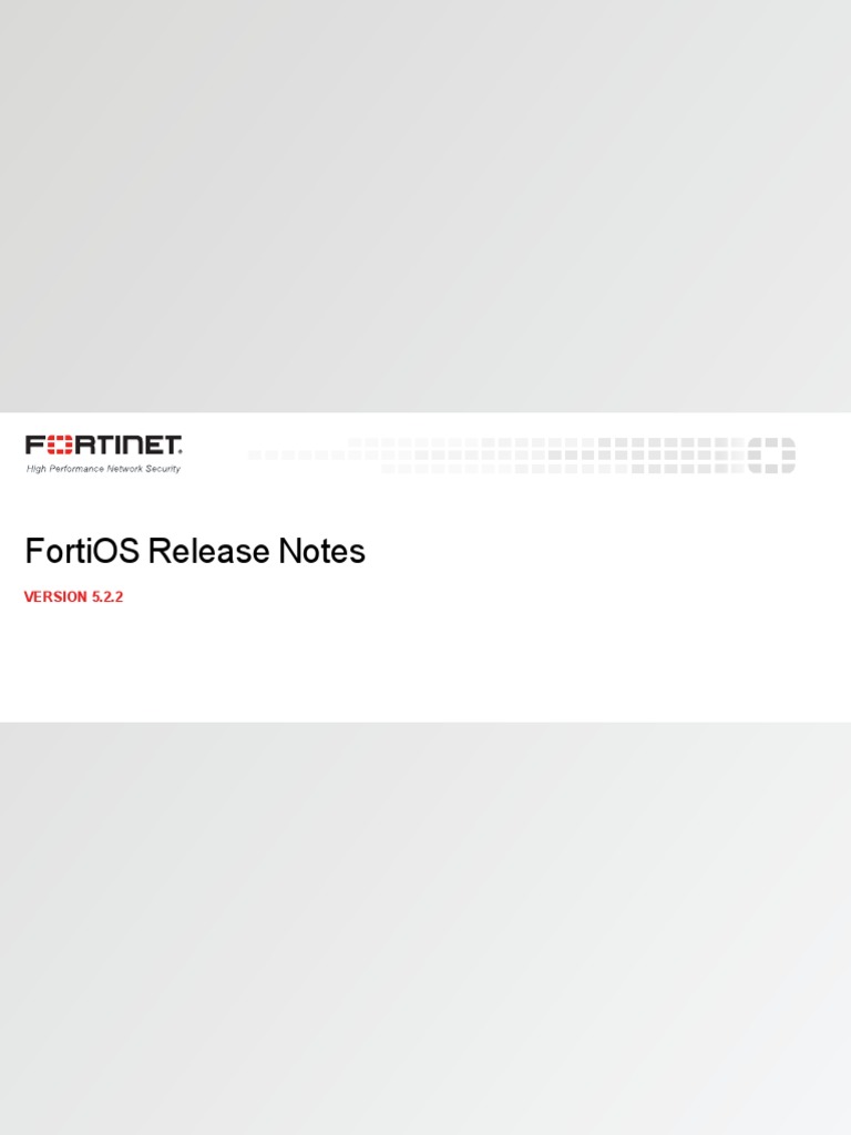 Fortios v5.2.2 Release Notes | PDF | Transport Layer Security | Firefox