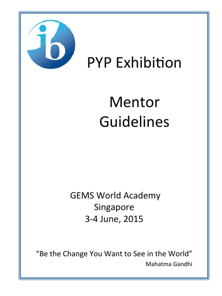 Gwa-S Exhibition Mentor Guide Full Document June 2015 | PDF | Learning ...
