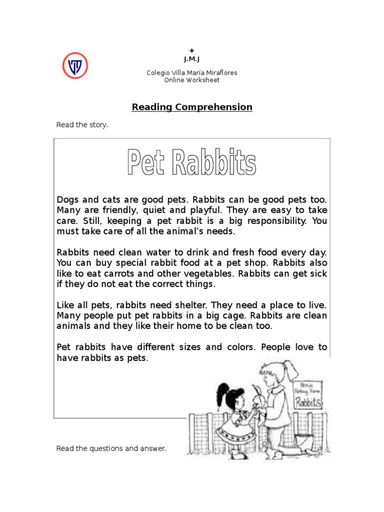 Reading Comprehension Pet Rabbit. | PDF | Home & Garden