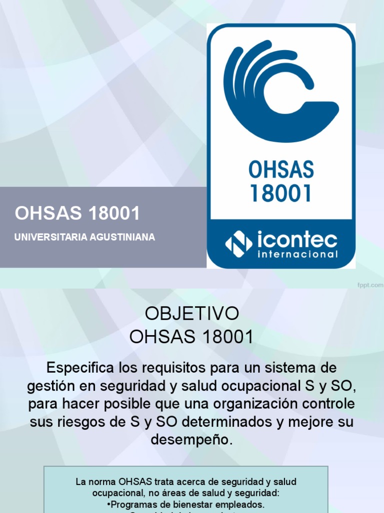 Ohsas 18001 | PDF | Seguridad y salud ocupacional | La seguridad