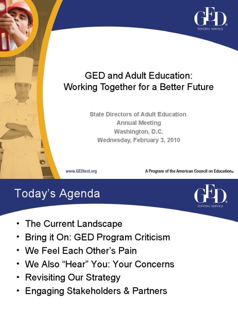 GED Program Strategies in D.C. Meeting | PDF | General Educational ...