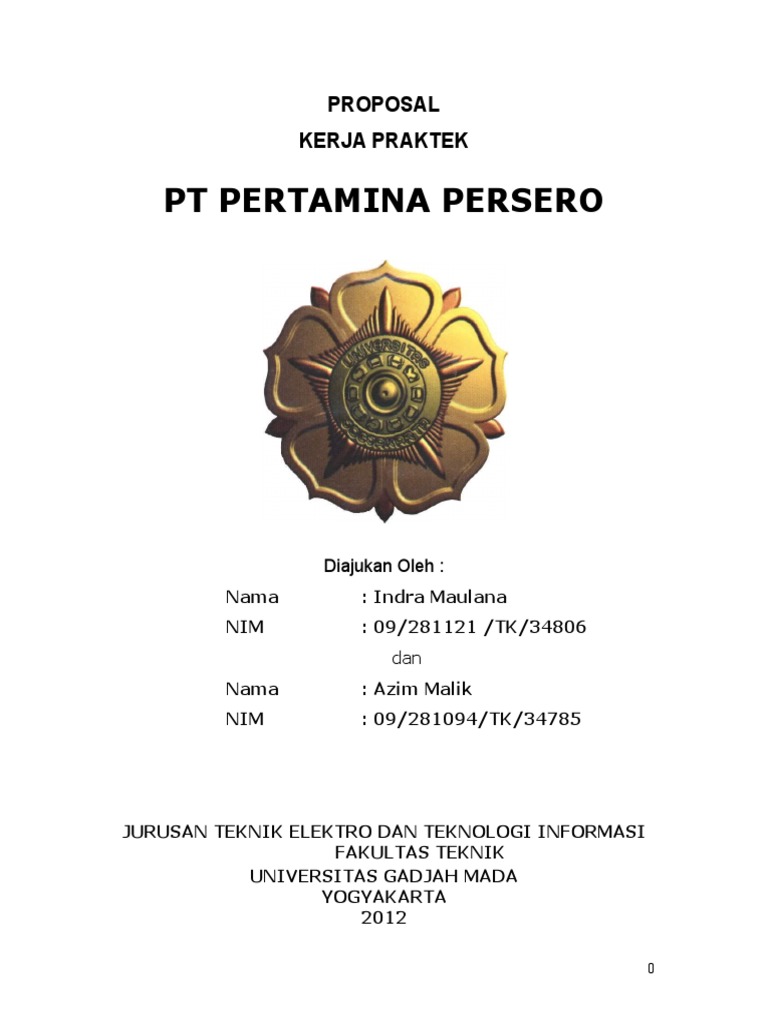 Proposal KP Pertamina | PDF