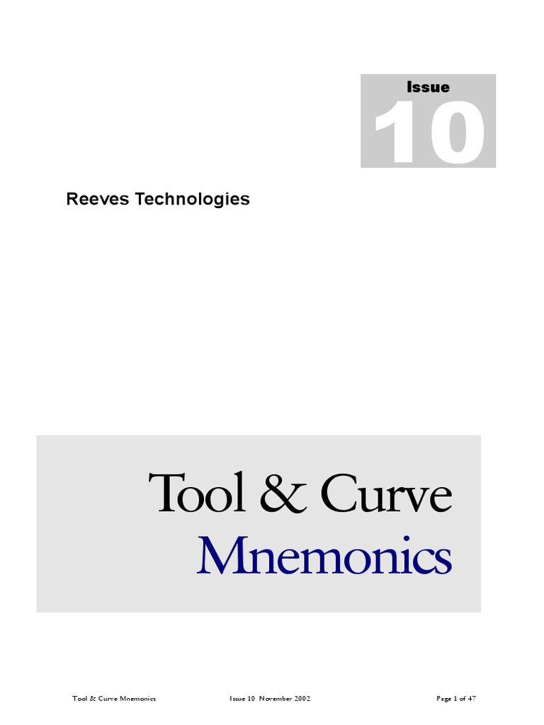 Mnemonics - Tool & Curve | PDF | Flow Measurement | Magnetometer