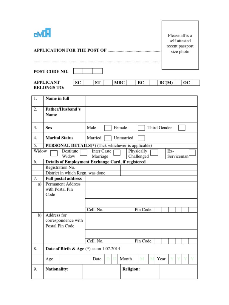 Application CMDA Recruitment | PDF | Titles | Academic Degree