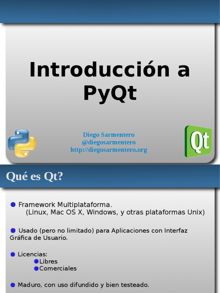 Introducción a PyQt para Desarrolladores | PDF | Informática