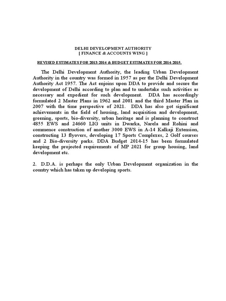 DDA Status-Dwarka Expressway | PDF | Urbanization | Economy Of India
