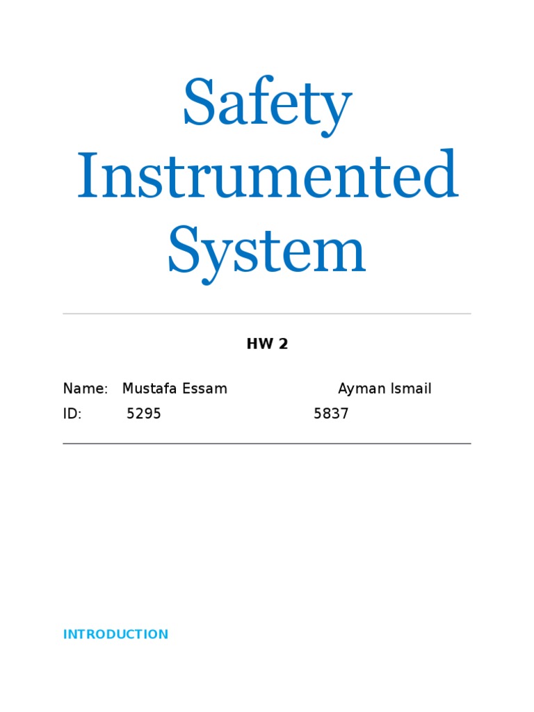 Understanding Safety Instrumented Systems | PDF | Systems Science ...