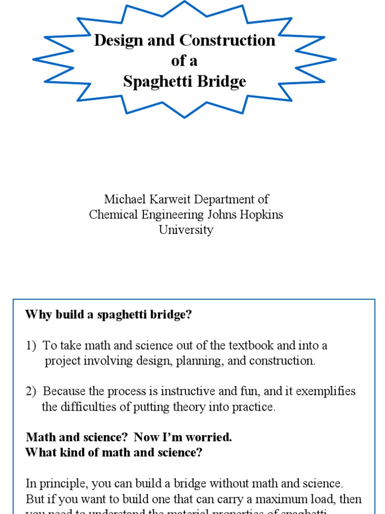 Spaghetti Bridge Construction Hints | PDF | Beam (Structure) | Buckling