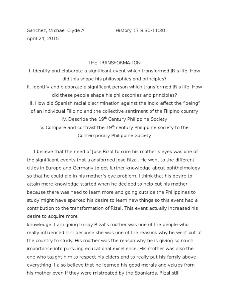 Rizal | PDF | Philippines | Science