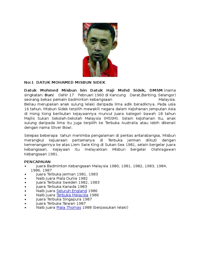 Biografi Tokoh Negarawan | PDF
