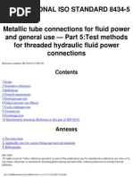 International Iso 8434-1: First Edition 1994-05-15 | PDF | Pipe (Fluid ...