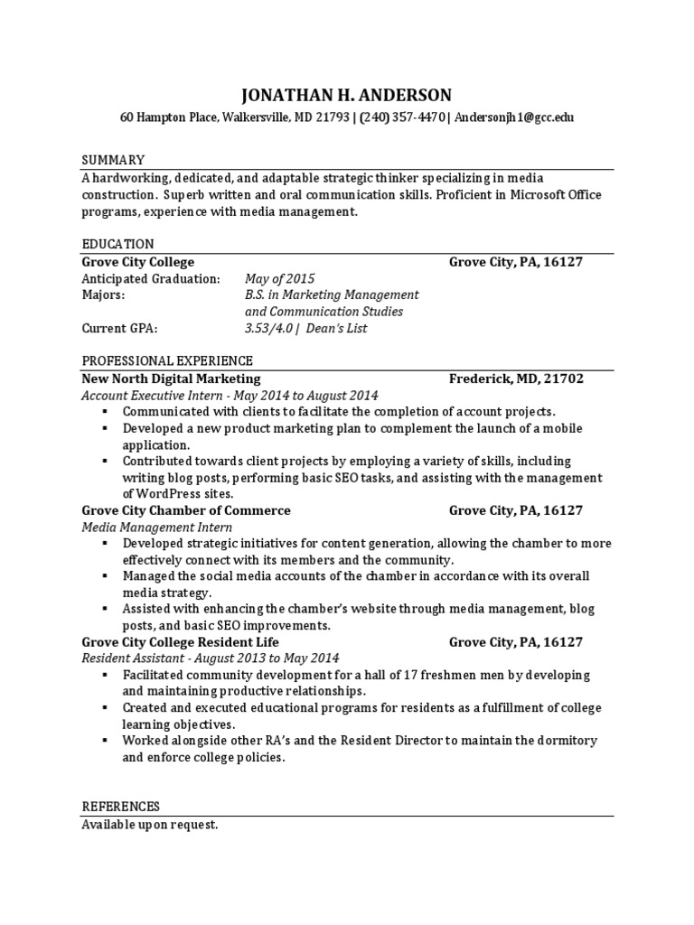 Journalism Resume | PDF
