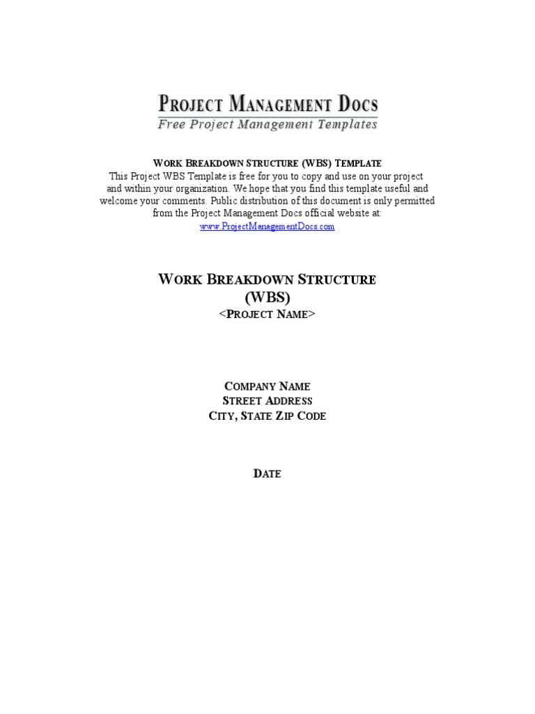 Work Breakdown Structure | PDF | Project Management | Computing