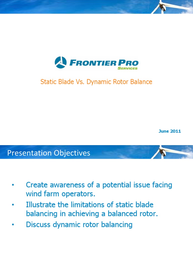 Wind Turbine Rotor Balance Static V Dynamic Rev4 Ext | PDF | Turbine ...
