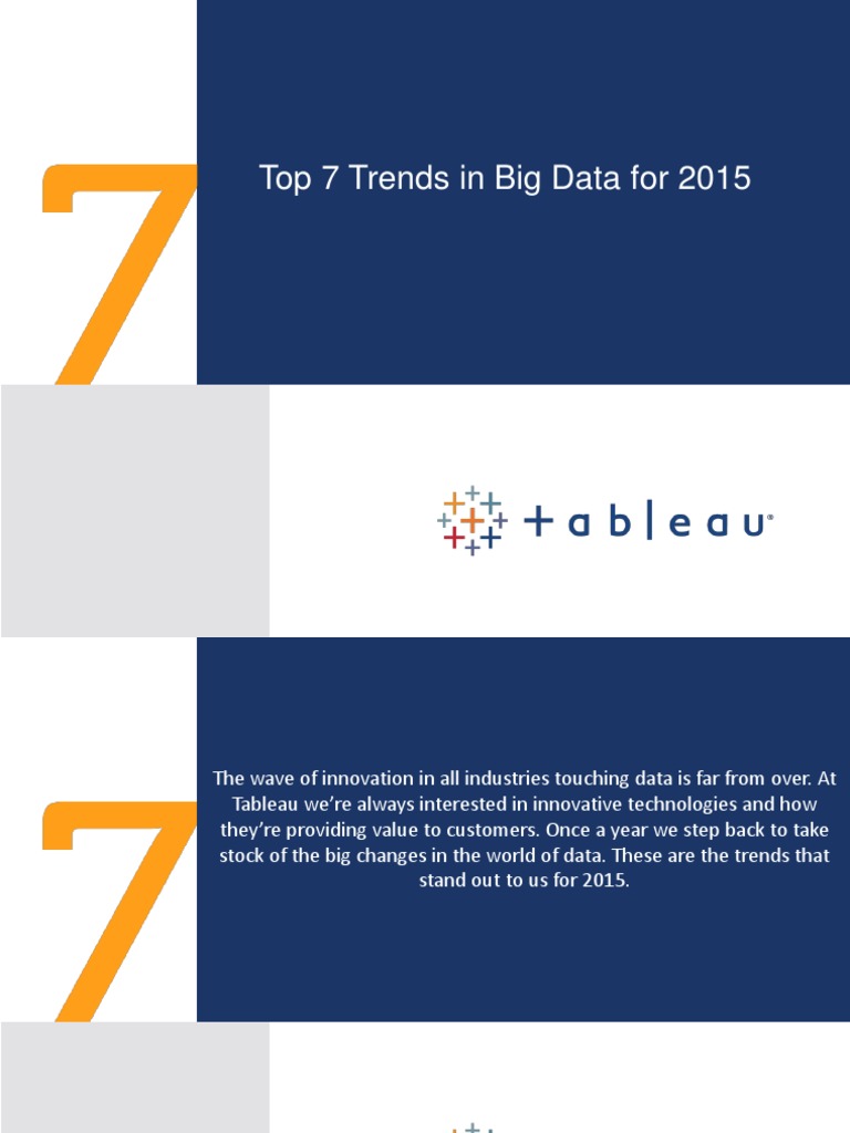 7 Trends For Big Data | PDF | Big Data | No Sql