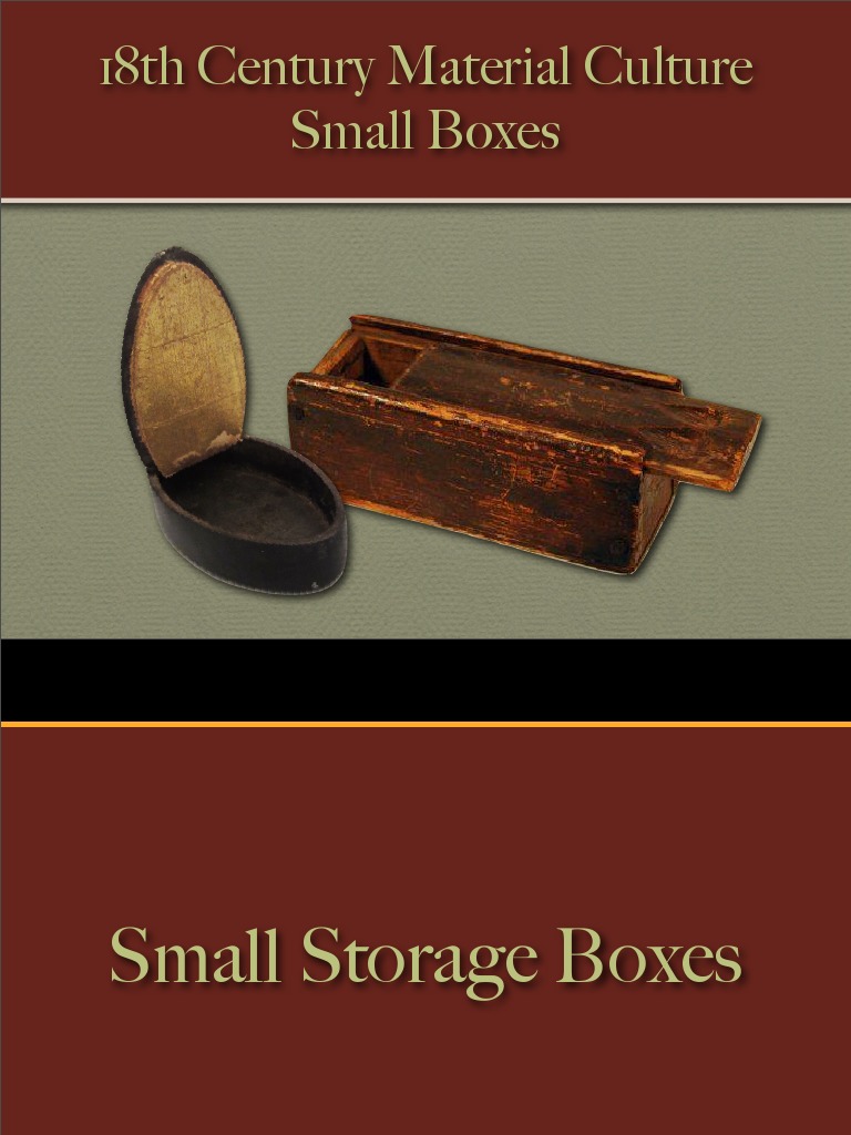 Storage - Small Boxes | PDF