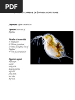 Effect of Temperature on Daphnia Heart Rate | PDF | Heart