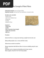 Practical 8 Tensile Strength | PDF | Plant Stem | Tissue (Biology)