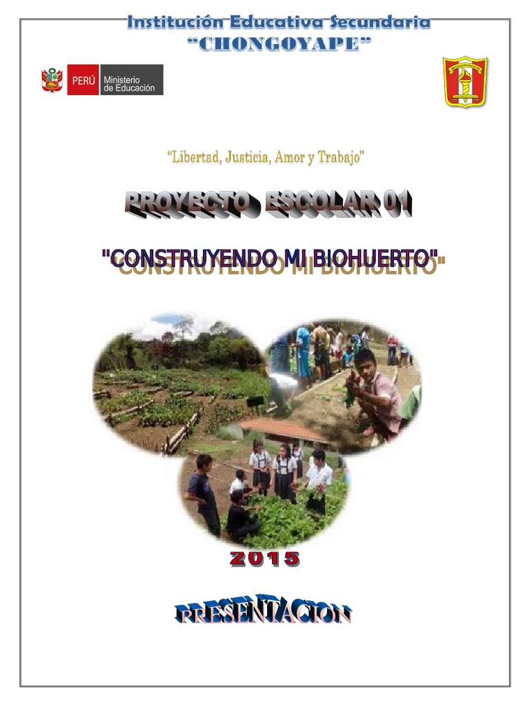 BIOHUERTO-ESCOLAR-Proyecto | Agricultura ecológica | Agricultura