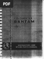 Colchester Student Lathe Manual PDF | PDF