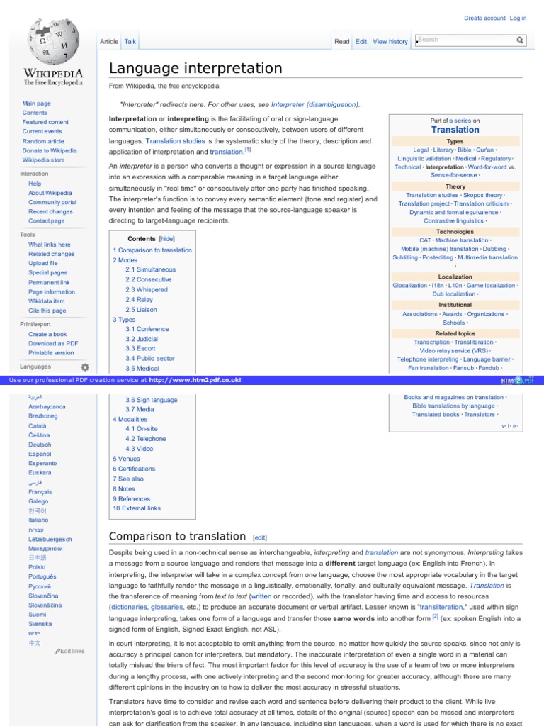 HTTP en Wikipedia Org Wiki Language Interpretation | Download Free PDF ...