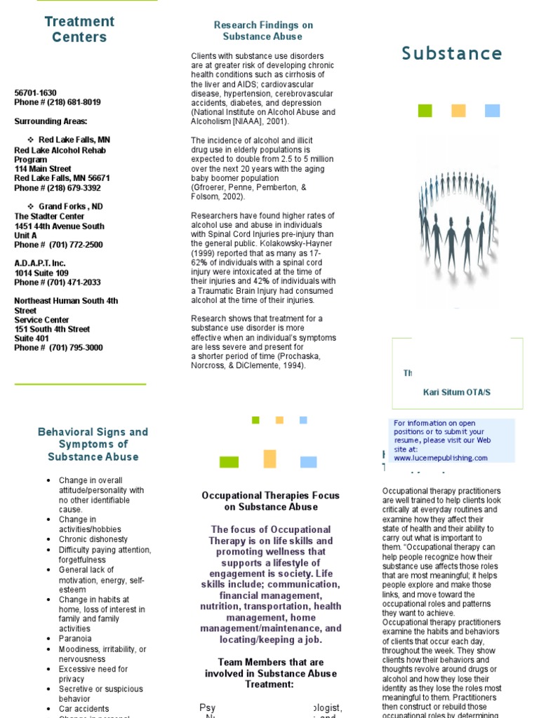 Substance Abuse Brochure | PDF | Substance Abuse | Alcoholism