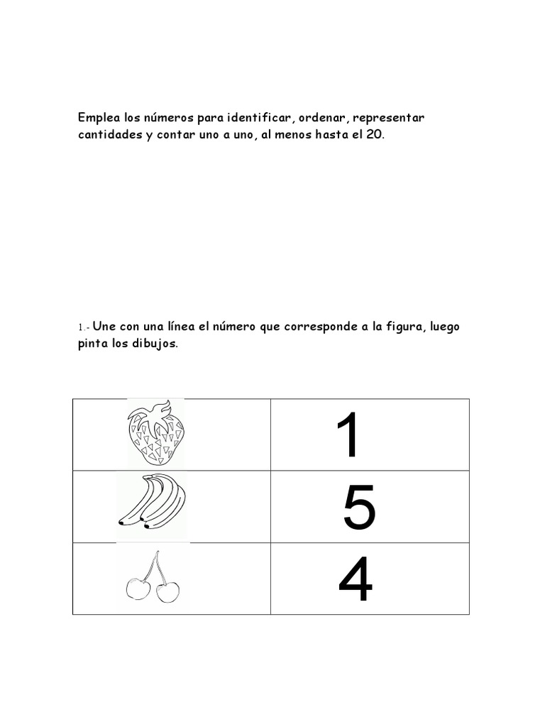 Guía de Aprendizaje de Matemática Kinder | PDF