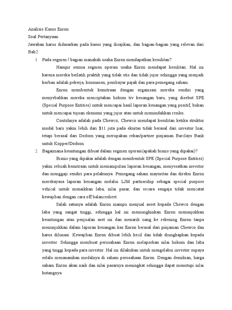 Kasus Enron | PDF