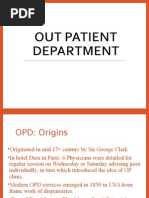 Functions of Opd | PDF | Patient | Clinic