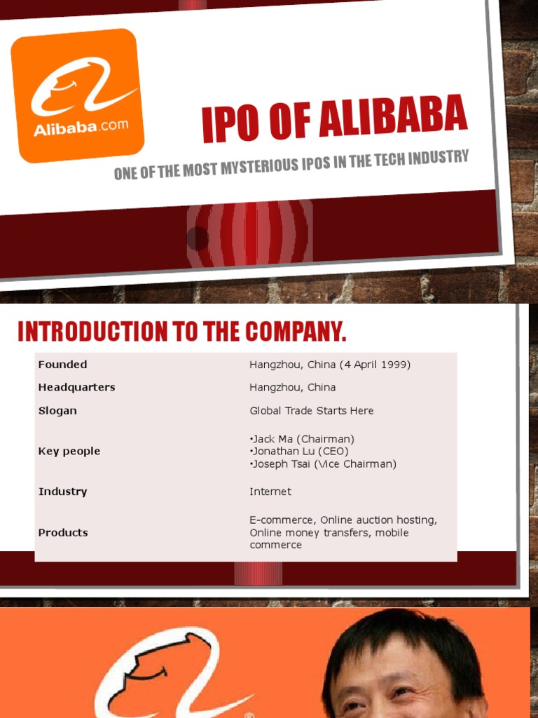 Ipo of Alibaba | PDF | Alibaba Group | Initial Public Offering