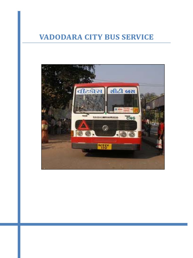 Vadodara City Bus Service | PDF | Bus | Public Transport