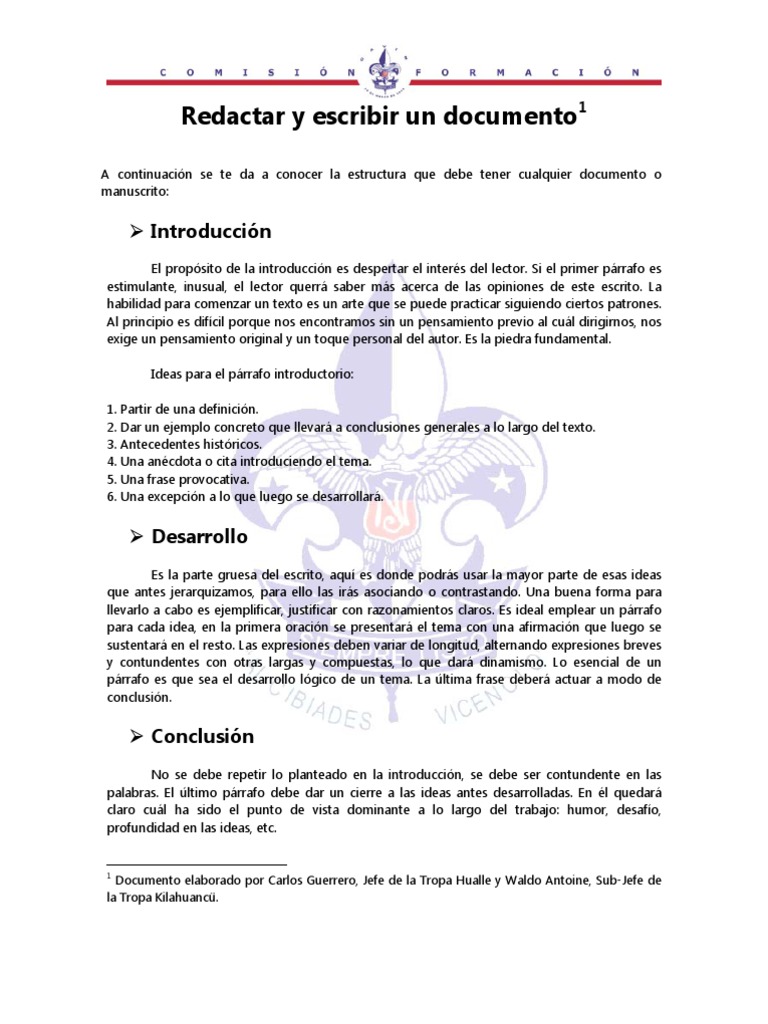 Guía para Redactar Documentos Efectivos | PDF | Epistemología | Ciencia ...