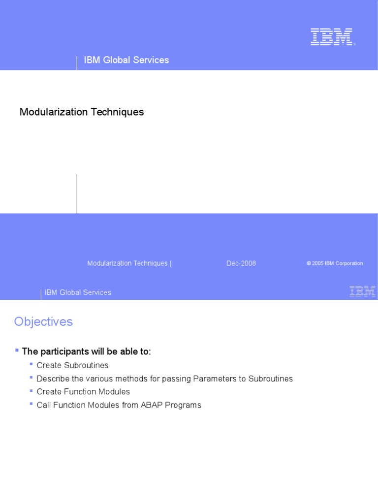 Chapter 08 - Modularization Techniques | PDF | Modular Programming | Subroutine