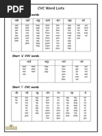 100 CVC Words List-Worksheet by Literacy Learn | PDF