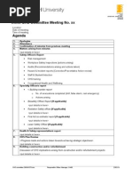 OHS Committee Meeting Agenda Template | PDF | Occupational Safety And ...