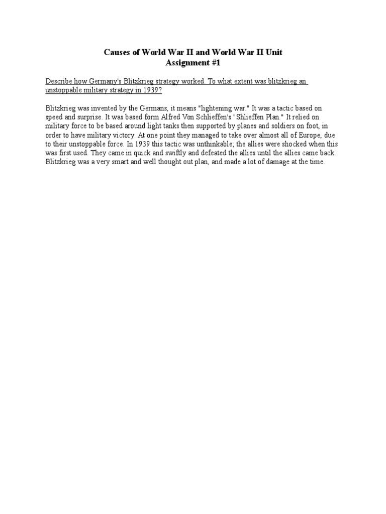 Understanding Germany's Blitzkrieg Strategy | PDF | History