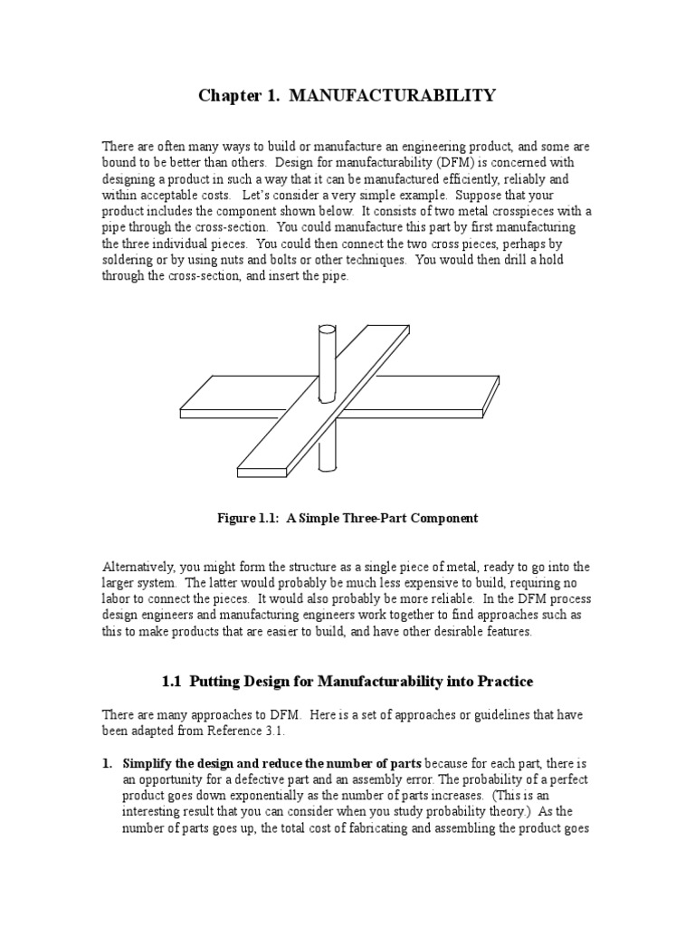 Chapter 1. Manufacturability: 1.1 Putting Design For Manufacturability ...